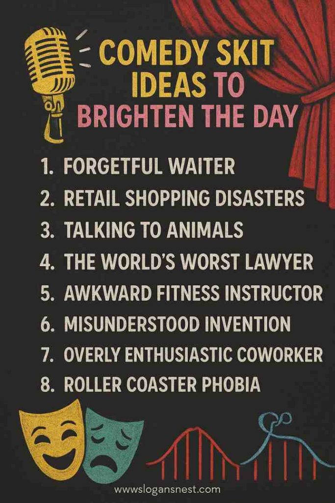 366+ Skit Ideas So Funny, You Might Cry (From Laughter) - Slogans Nest