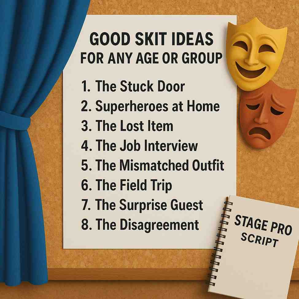 366+ Skit Ideas So Funny, You Might Cry (From Laughter) - Slogans Nest